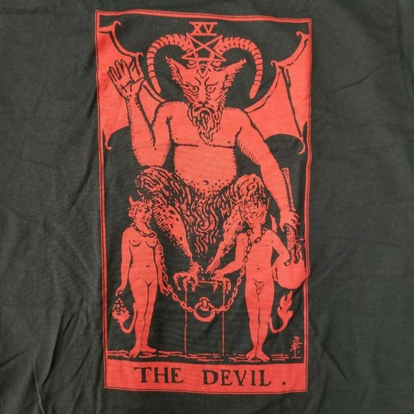 Baphomet | Shirts | Baphomet Tshirt Tarot Card The Devil Sabbatic Goat ...